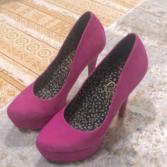 Shoes | Jessica Simpson Pink Heels Size 7 | Poshmark